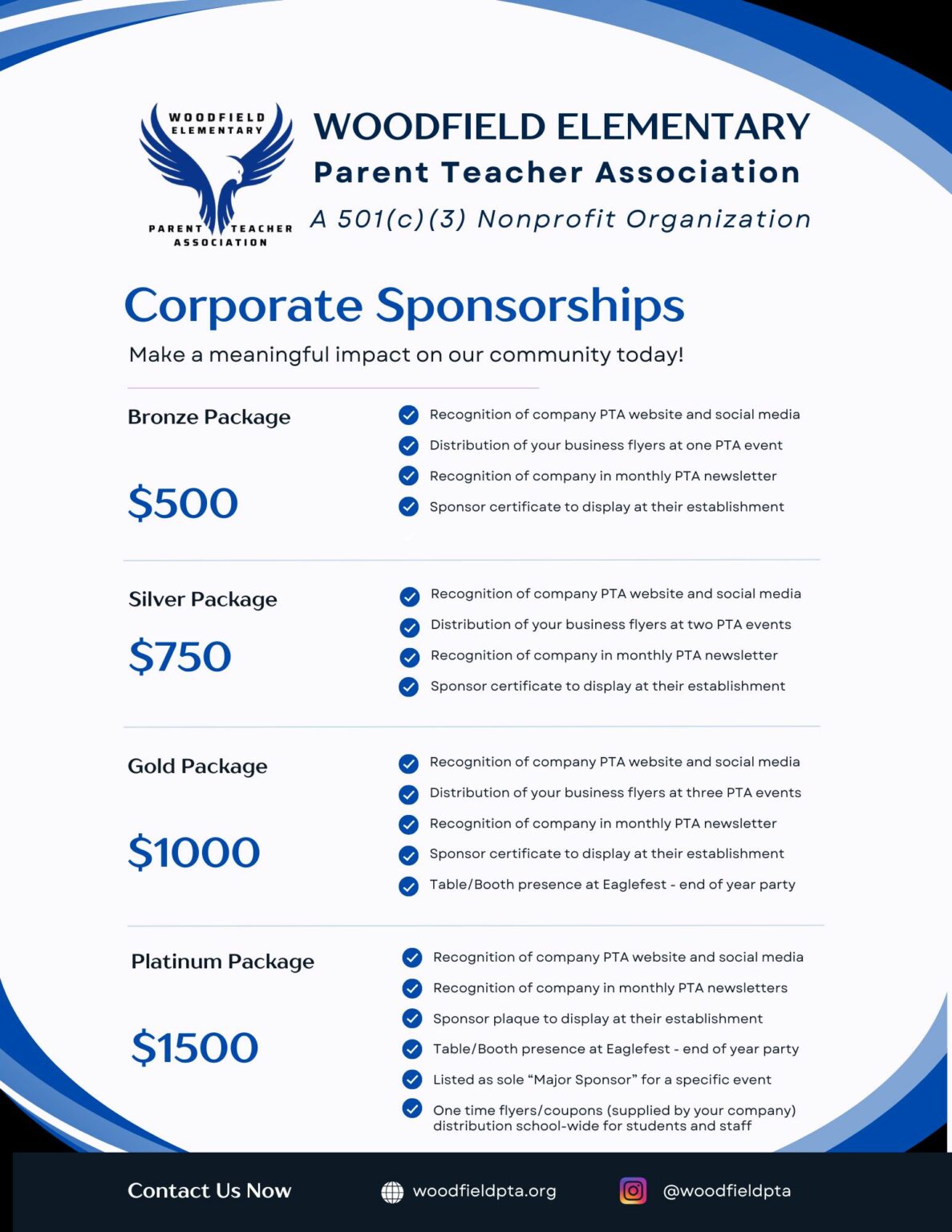 Sponsors - Woodfield Elementary Parent Teacher Association